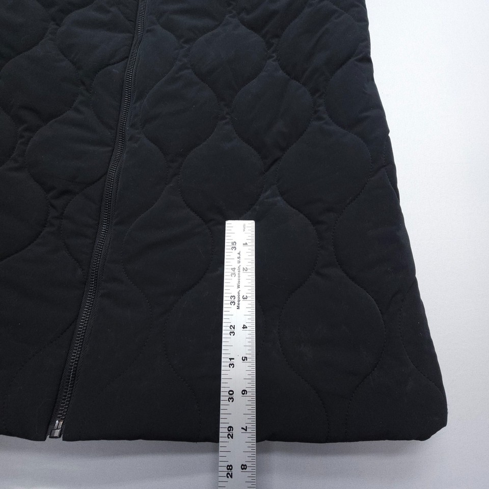 Anthropologie Pilcro Quilted Puffer Vest Black Womens One Size OS Full ...