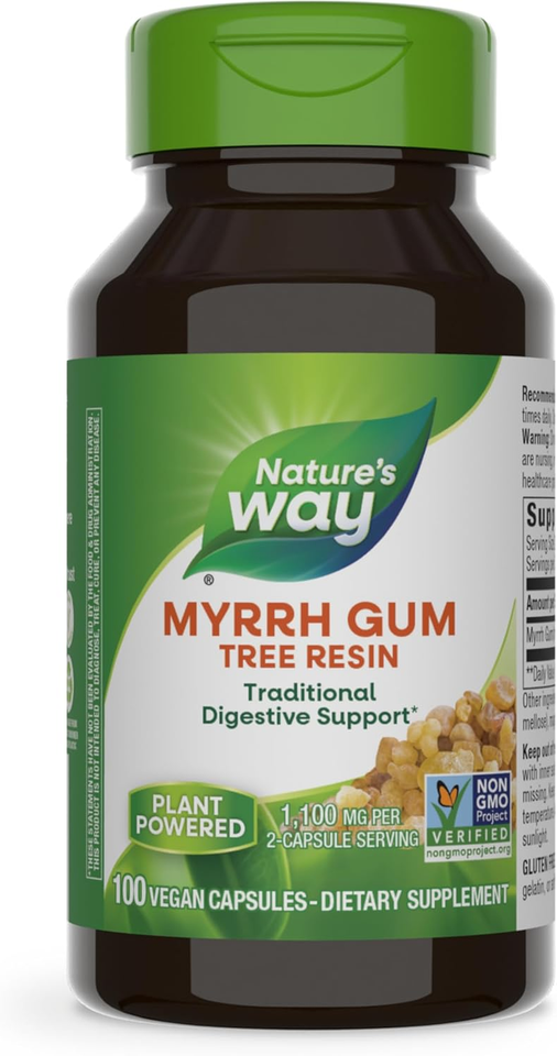 Myrrh Gum Tree Resin, Traditional Digestive Support*, 1,100Mg per ...