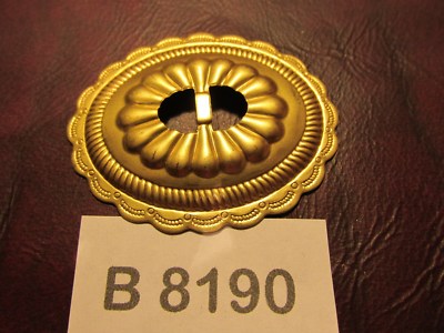 # B8190 OVAL CONCHO 6 pcs SOLID BRASS SLOTTED CONCHO NEW ! Leather ...