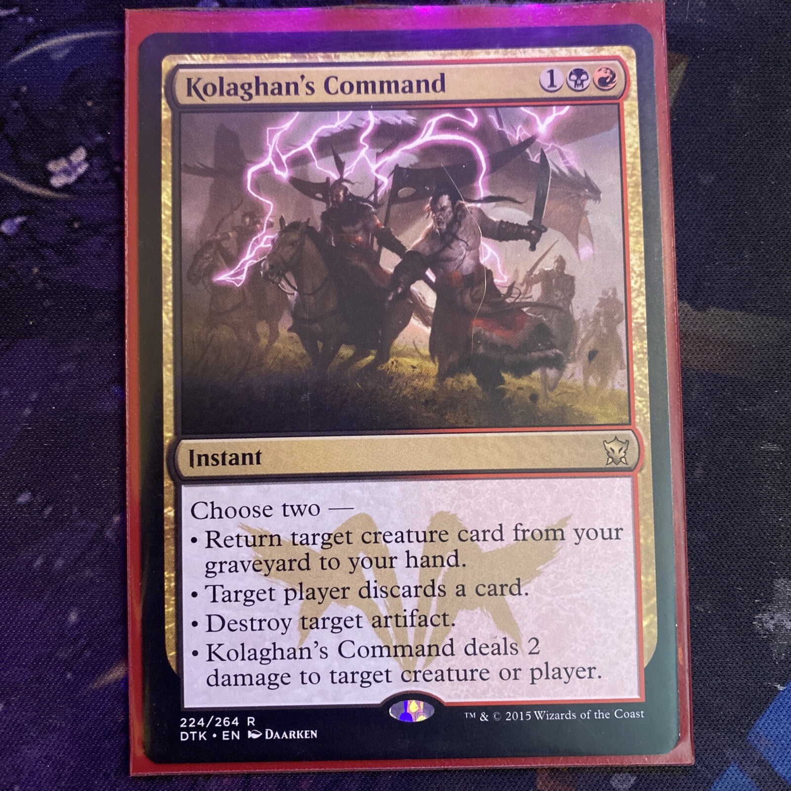 Mtg Kolaghan's Command Dragons of Tarkir Rare Magic the Gathering NM/LP ...