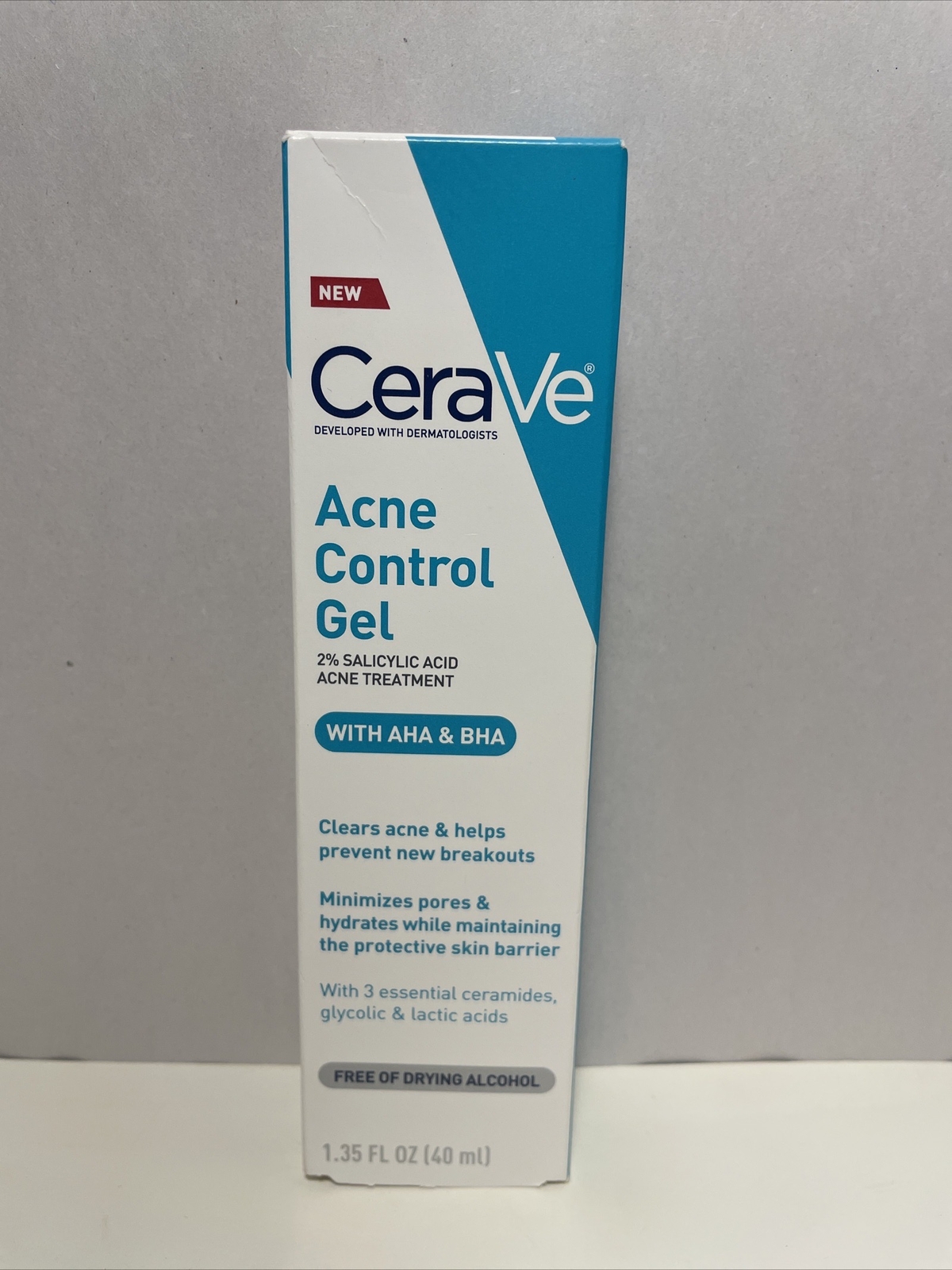 CeraVe Acne Control Gel 2% Salicylic Acid Acne Treatment With AHA & BHA ...