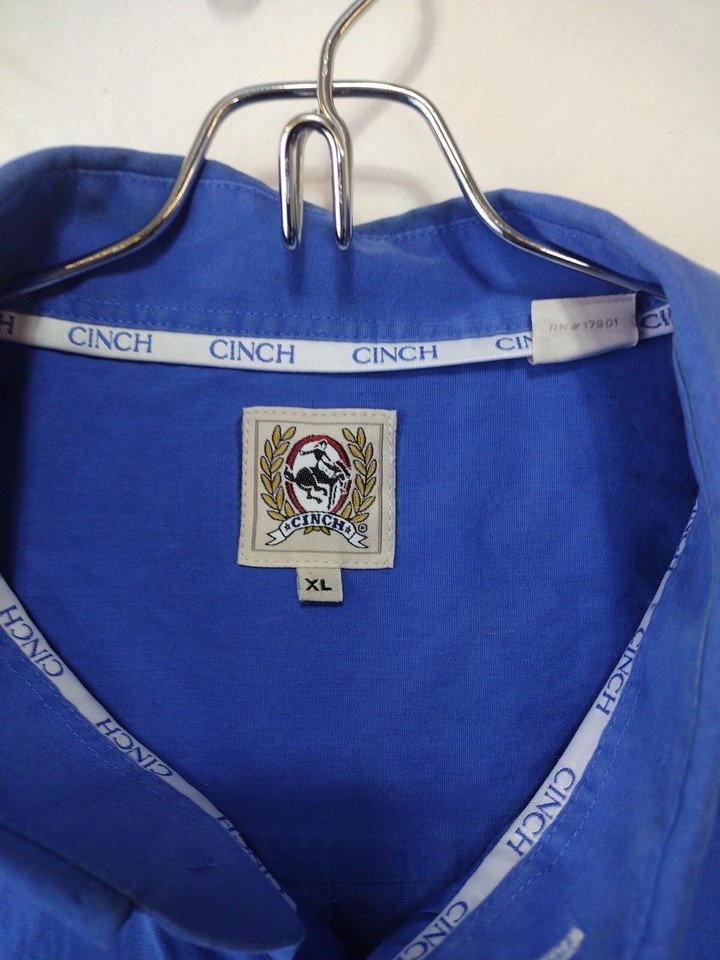 Cinch Pro Rodeo Enumclaw Button Up Blue Men's Size Xl Western | eBay