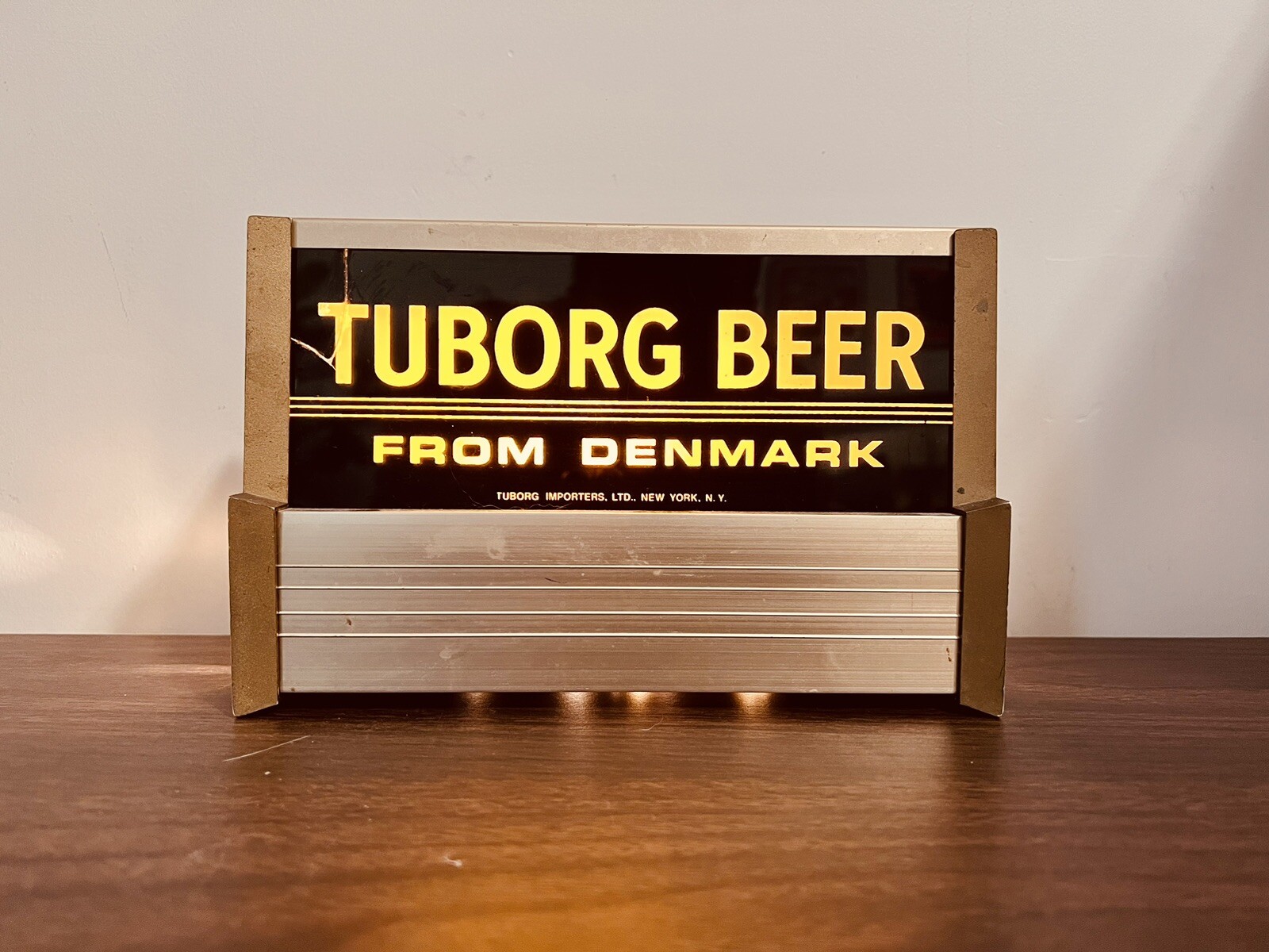 Tuborg Beer Sign - Vintage Bar Light - 8" x 5.5" - see photos | eBay