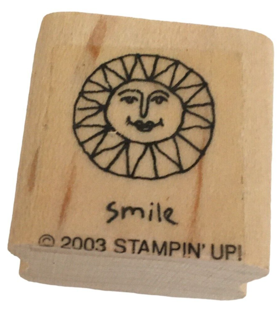 Stampin Up Rubber Stamp Sun Smile Sunshine Summer Spring Happy Card ...