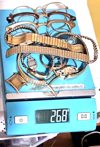 260 + Grams Gold Filled And RPG Eye Glasses Watch Part Lot 10k 12k 14k ...