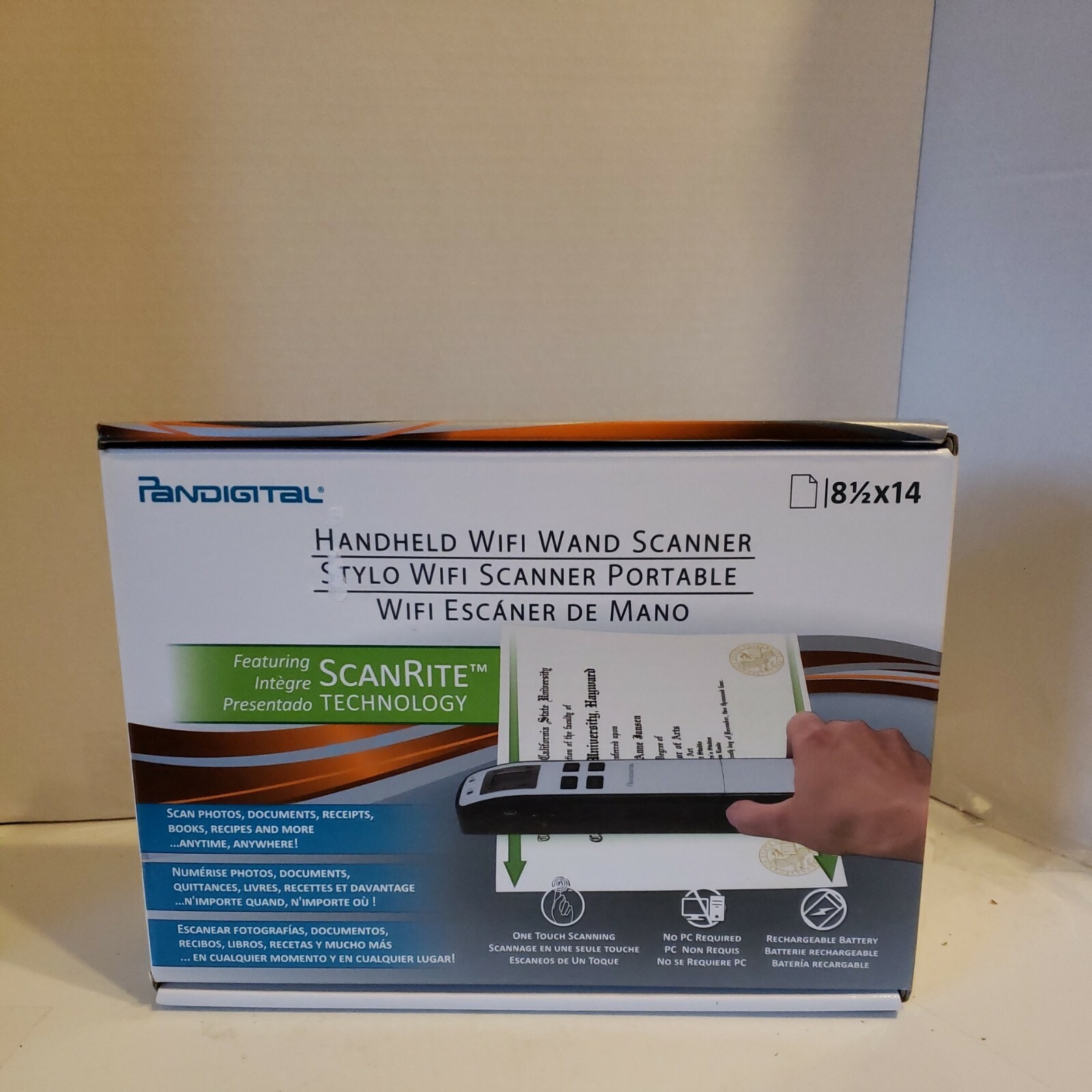 Handheld+Blue+WiFi+Wand+Scanner+by+Pandigital+S8x1102be+Ship for sale ...