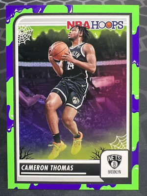 2023-24 Panini NBA Haunted Hoops Slime Parallel #130 Cameron Thomas | eBay