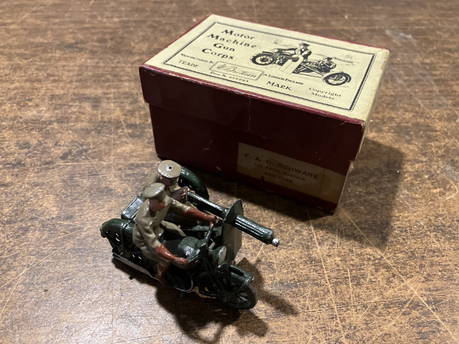 W. Britain glossy #1793 Motor Machine Gun Corps | eBay