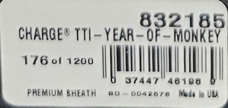 Leatherman Charge TTI (Year-of-Monkey Edition) (Rare/New/Discontinued ...