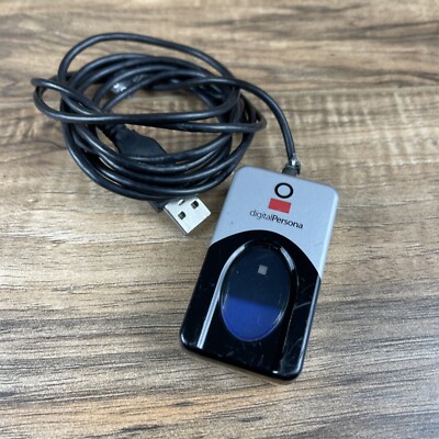 Digital Persona U.are.U 4500 Silver and Black USB Cable Laser ⚠ ...
