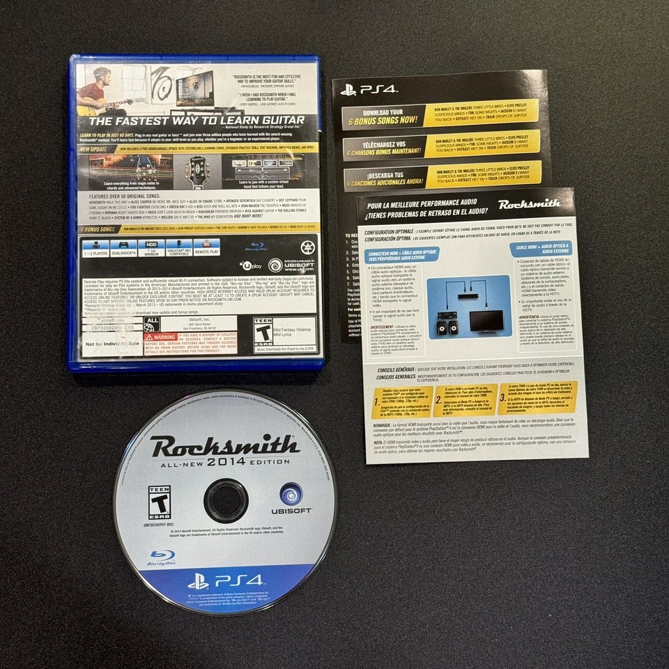 PS4 Rocksmith Remastered 2014 Edition (Sony PlayStation 4, 2014 ...