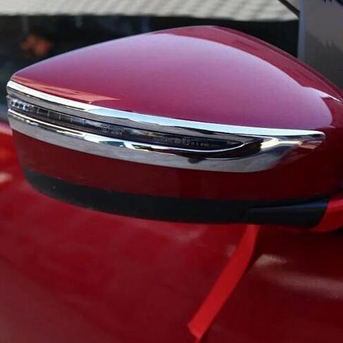 For Nissan Leaf 2017 2018 2019 Chrome Side Rearview Mirror Strips Cover ...