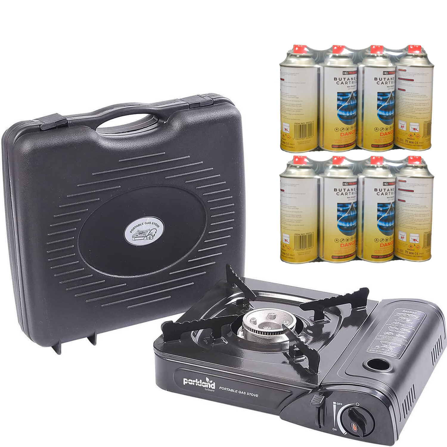 Butane Gas Canisters Bottle & Portable Stove Cooker Heater Refillable ...