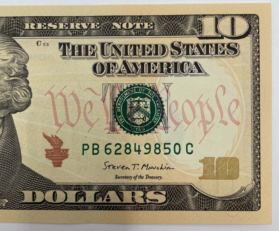 NEW SERIES 2017A $10 Uncirculated TEN Dollar Bills Sequential Notes LOT ...