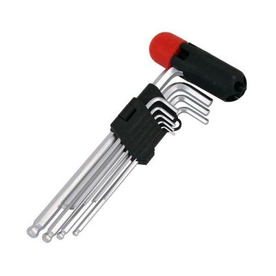 9 Piece Ball end Hex Key Set with T Handle and Holder | eBay