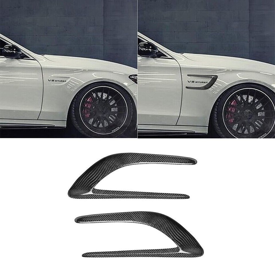 For Mercedes W205 C43 C63 C63s Coupe AMG 3k Dry Carbon Fiber Side ...