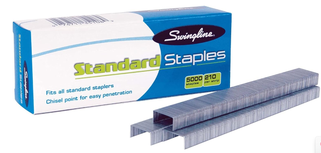 Swingline Staples Standard 1/4 inches Length 210/Strip 5000/Box 1 Box ...