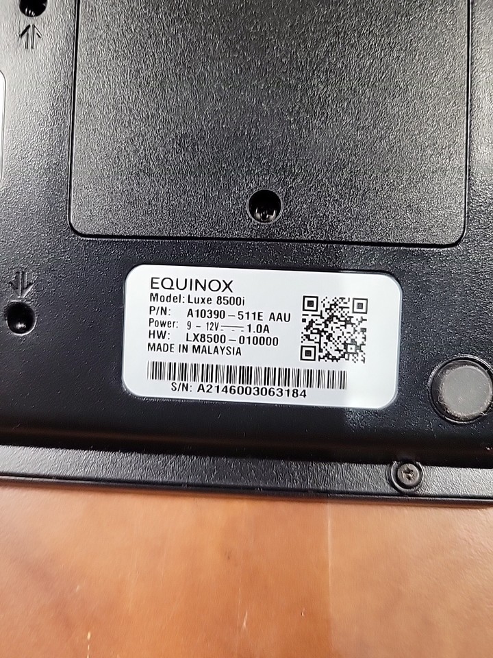 Equinox Luxe 8500i Credit Card Payment Terminal Pin Pad | eBay