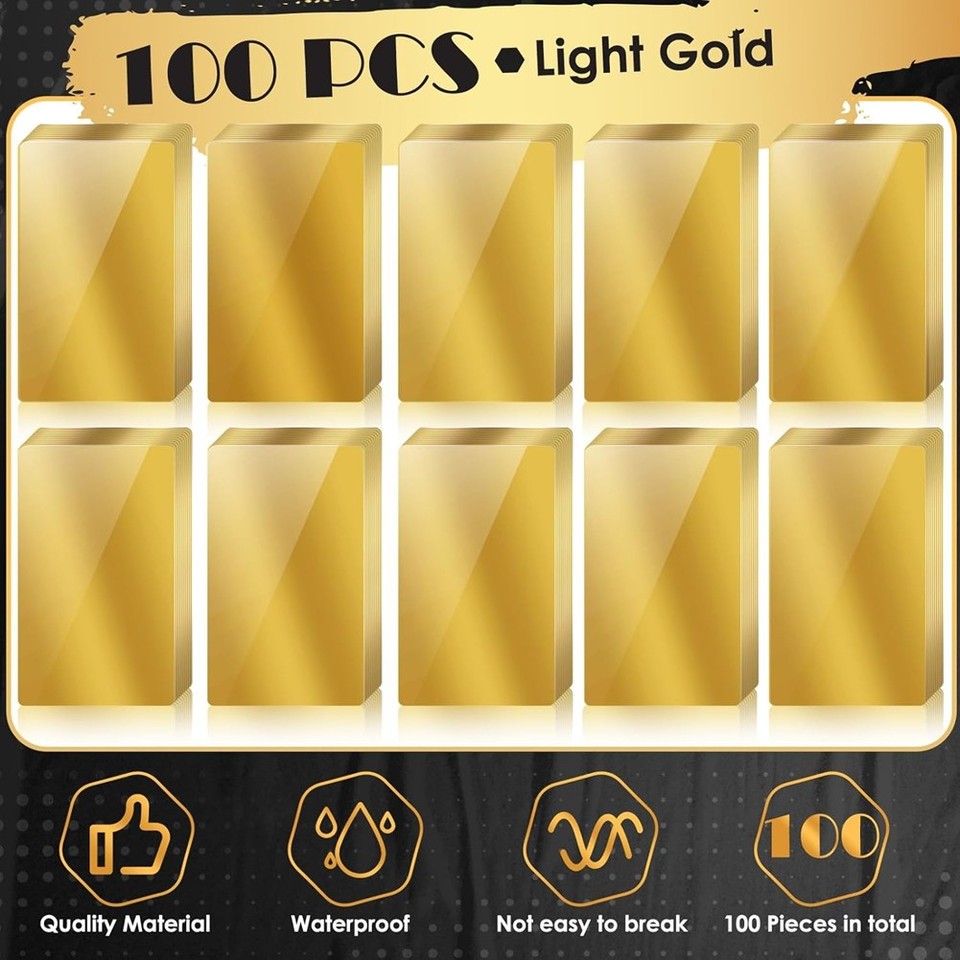 8X(100pcs Metal Engraving Blank Color Aluminum Sheets Engraving ...