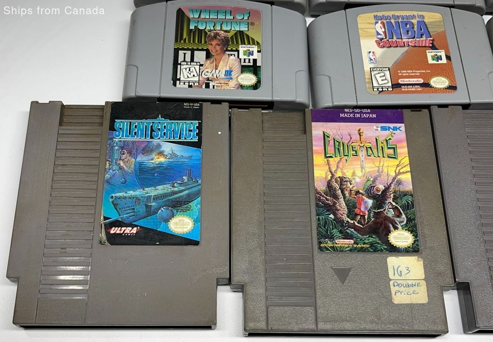Lot of 15 Vintage Nintendo Game Cartridges (NES, SNES, N64) | eBay