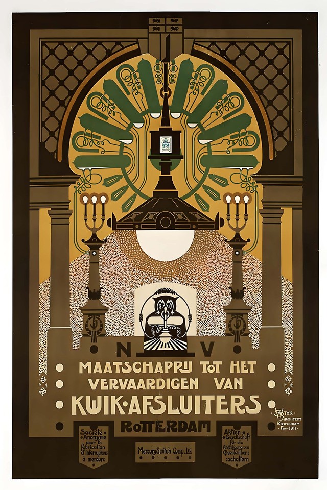 Vintage Rotterdam Art Deco Poster (1910) 🖼️ - Hi-Res💎 Print - 200 GSM ...