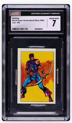 1984 🫟 CGC-7 - Hawkeye #36 Marvel Secret Wars Stickers | eBay