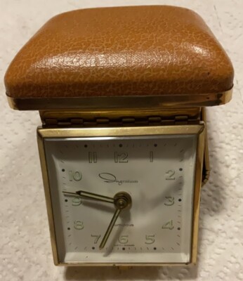 VINTAGE INGRAHAM LUMINOUS GERMANY ALARM CLOCK FOLDING CLOCK | eBay