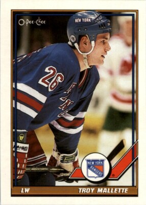 1991-92 O-Pee-Chee NHL Troy Mallette #474 | eBay
