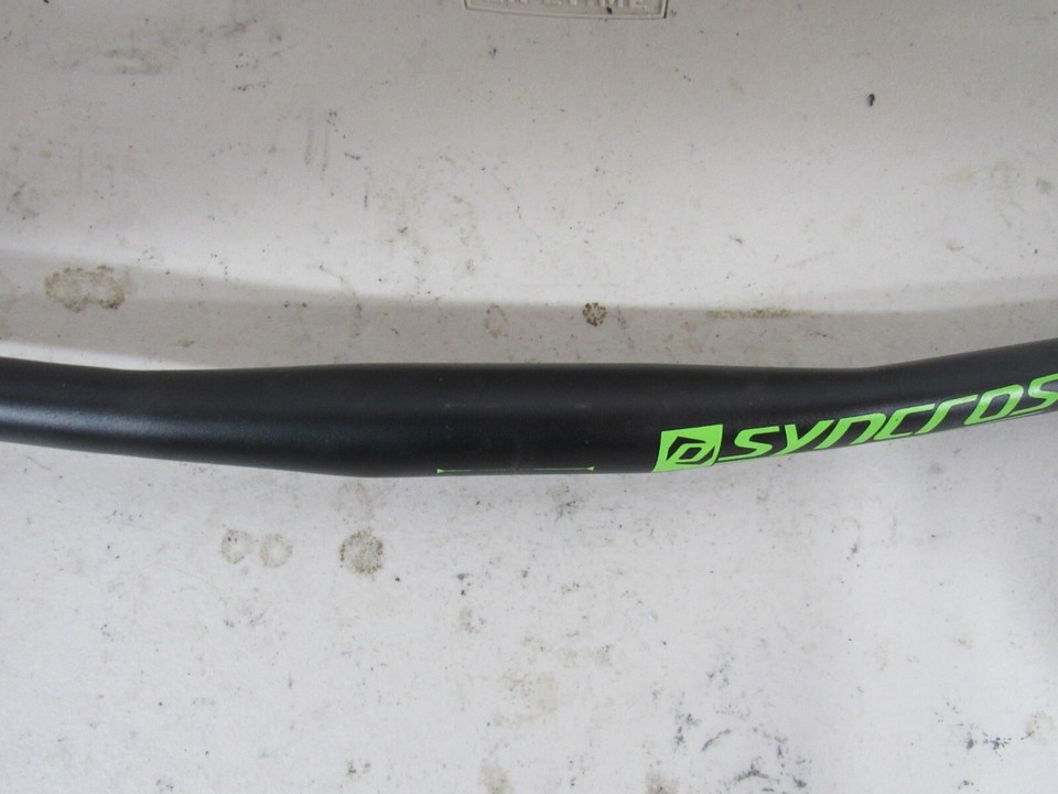 Syncros Alloy Flat Bar 700mm 31.8 Black/Green Handlebar Bars | eBay
