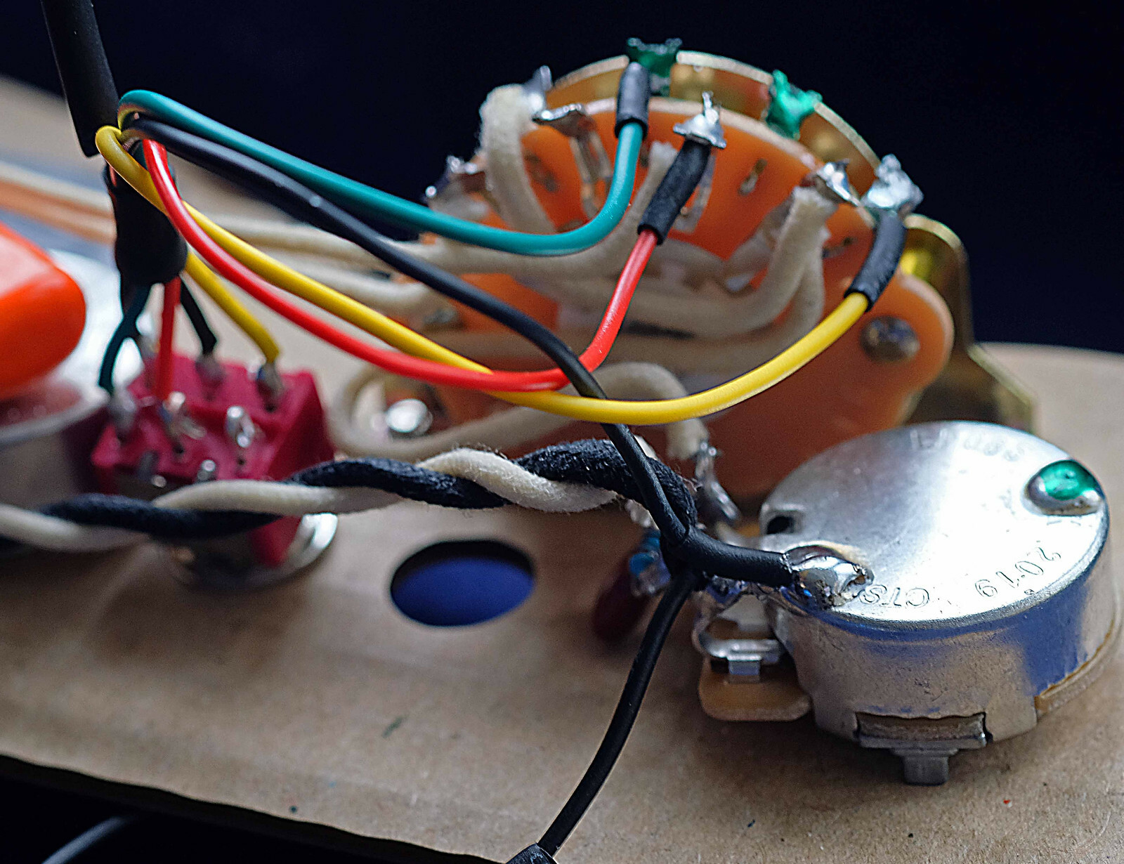 Ready Built Fender USA 7-Way Strat Wiring Upgrade/Loom-Adds neck+bridge ...