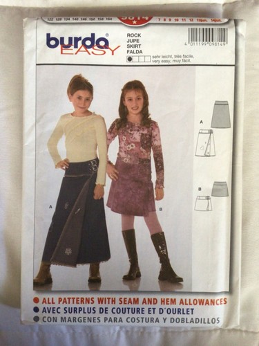 Vintage 2000’s Burda sewing pattern 9814. Girls skirt size 7-14 | eBay