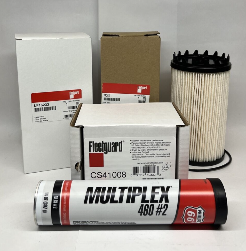 Paccar Oil Change Kit Paccar Engine Filters LF16233, CS41008, FS36401 ...