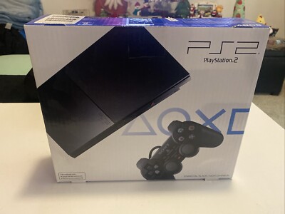 Playstation 2 PS2 Slim Black Sony SCPH-90001 Console Game System ...