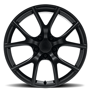 22x10 Satin Black Wheels Trackhawk Style Rims Tires 5x139.7 Dodge RAM ...