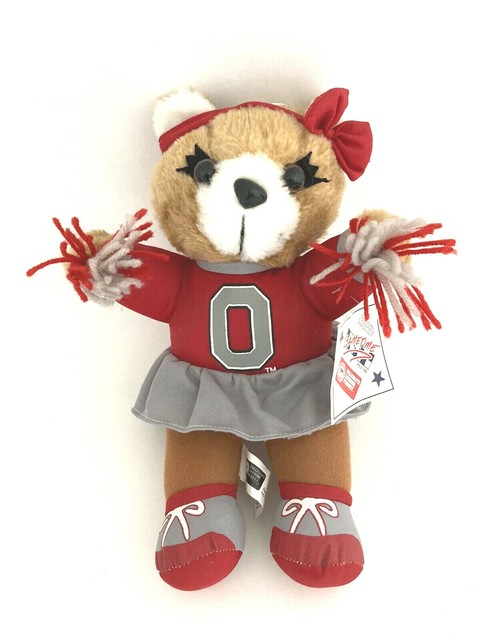 Ohio State University Buckeyes Cheerleader Plush Stuffed Animal Teddy ...