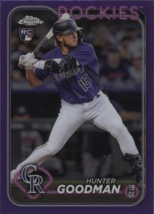 2024 Topps Chrome - Hunter Goodman #99 Purple Refractor /250 (RC) for ...