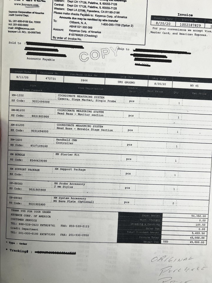 Keyence XM-C1000 Portable Coordinate Measuring Machine | eBay