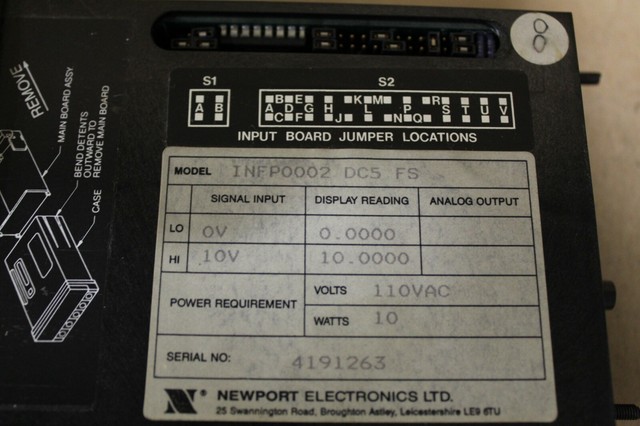 Newport Electronics INFP-0002-DC5 Process Meter for Parts or Repair for ...