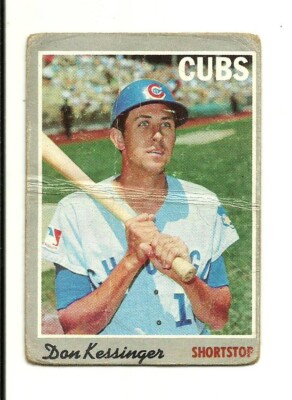 1970 TOPPS #80 Don Kessinger: Chicago Cubs: Shortstop: Baseball Card ...