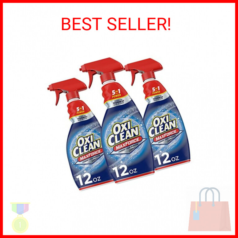 OxiClean Max Force Laundry Stain Remover Spray, 12 Fl. Oz, 3-Pack | eBay