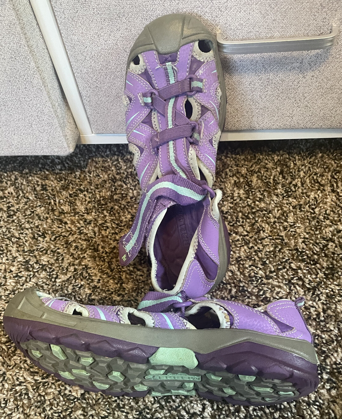 Merrill Leather Hydro Purple Sandals Hiking Shoes Sel… - Gem