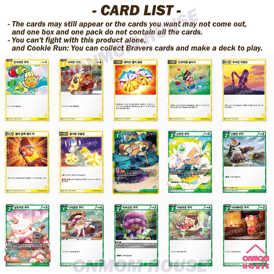 Cookie Run Kingdom Card Collection / CookieRun Braverse TCG Starter ...