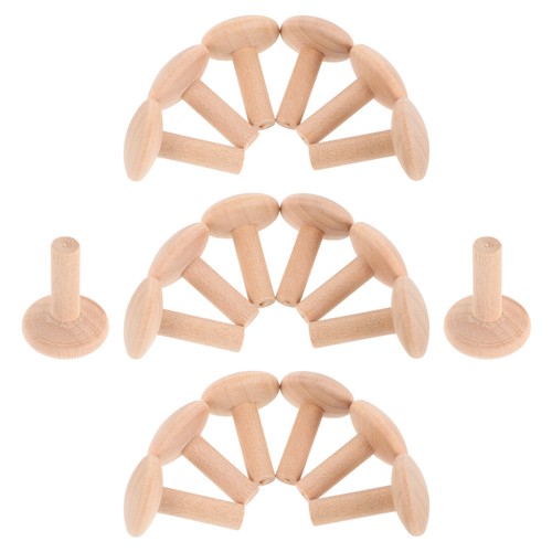 20 Pcs Diy Wood Pegs Dowels for Projects Wooden Craft Sticks Rods ...