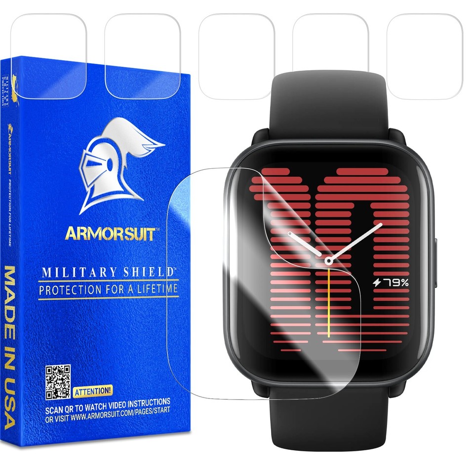ArmorSuit 6-Pack Amazfit Active Smartwatch Screen Protector film Made ...