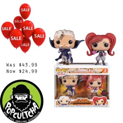 My Hero Academia - Gentle Criminal & La Brava Pop! Vinyl Figure 2-Pack ...