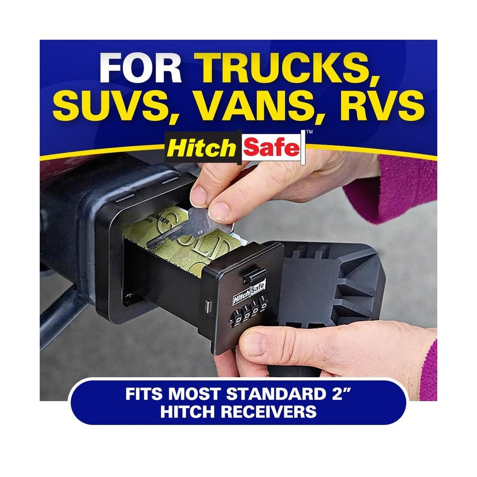 HS7000 Key Vault | Hidden Trailer Hitch Safe for Secure Key Storage ...