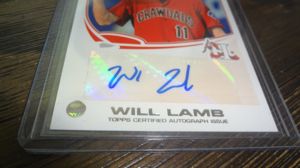2013 TOPPS WILL LAMB PDA-WL AUTOGRAPHED BASEBALL CARD | eBay