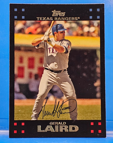 Gerald Laird C Rangers Topps Baseball Card #412 2007 White Font | eBay