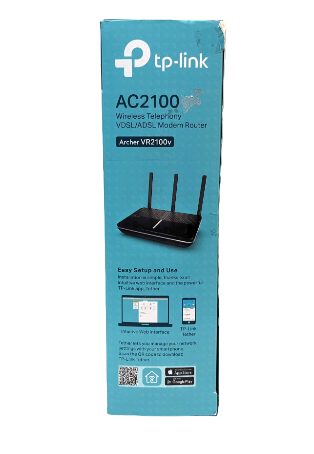 TP-Link Archer VR2100v AC2100 WLAN VDSL/ADSL Netzwerk Router Modem ...