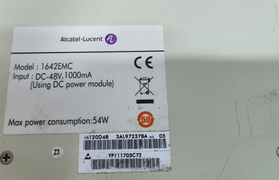 Alcatel-Lucent 1642EMC M120D48 Edge Multiplexer Compact (EMC) w/ ISA ...